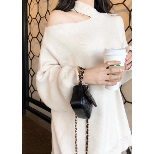 『セール実施中』ZOZO問い合わせ番号:99381480ショップ:300mc，スリーハンドレッドエムシーブランド:SALTMINT，ソルトミント商品名:Asymmetry Shoulder Knitカテゴリ:トップス>ニット/セーター...