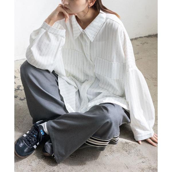 『セール実施中』ZOZO問い合わせ番号:99382469ショップ:VitaFelice，ヴィータフェリーチェブランド:No Rule No Line，ノール−ルノーライン商品名:オーバーサイズピンストライプシャツカテゴリ:トップス>シ...