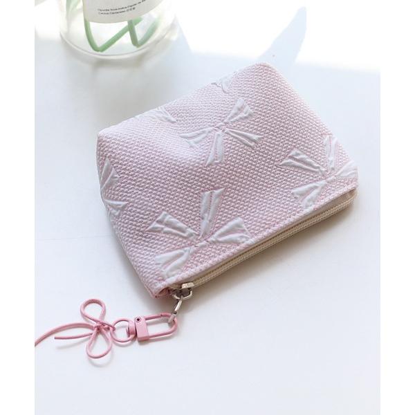 ZOZO問い合わせ番号:99413894ショップ:VIBGYOR，ヴィブジョーブランド:VIBGYOR，ヴィブジョー商品名:Mignonjour/チャーム付きリボンミニポーチ M2839カテゴリ:財布/小物>ポーチブランド品番:M28...