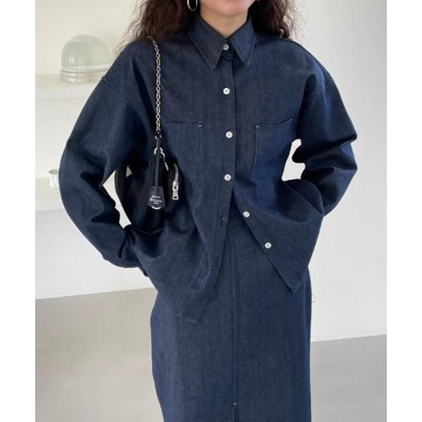 『タイムセール実施中』ZOZO問い合わせ番号:99414523ショップ:Ulysses，ユリシスブランド:semplice，センプリチェ商品名:デニムシャツスカートセットカテゴリ:ジャケット/アウター>セットアップブランド品番:BST...