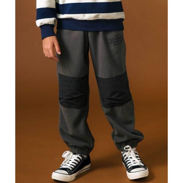 『タイムセール実施中』ZOZO問い合わせ番号:99414889ショップ:BEBE ONLINE STORE，ベベ オンラインストアブランド:nexchic，ネクシック商品名:フリースｘタフタ異素材切り替えパンツ(110~150cm)カテゴリ...