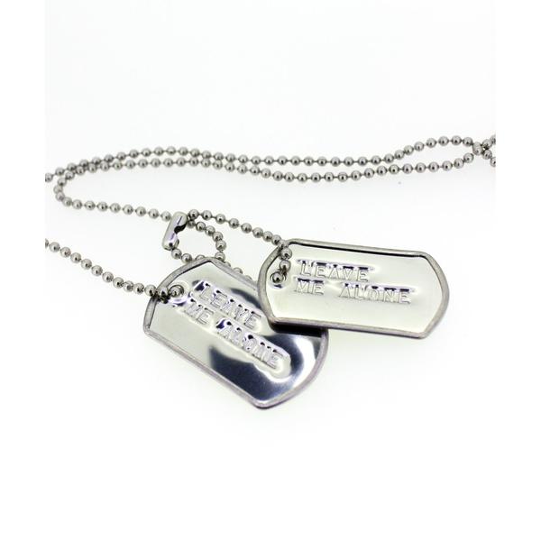 ZOZO問い合わせ番号:99414917ショップ:THE MILES，ザ マイルズブランド:THE MILES，ザ マイルズ商品名:ガレージウダガワ 1960's ミリタリードッグタグネックレス ROCK WORD SERIES No.83...