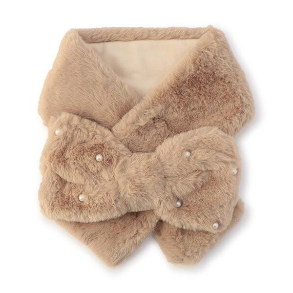 『タイムセール実施中』ZOZO問い合わせ番号:99414938ショップ:F.O.Online Store，エフオーオンラインストアブランド:Ampersand，アンパサンド商品名:【ジュニア対応】ふわもちパールリボンマフラーカテゴリ:ファッ...