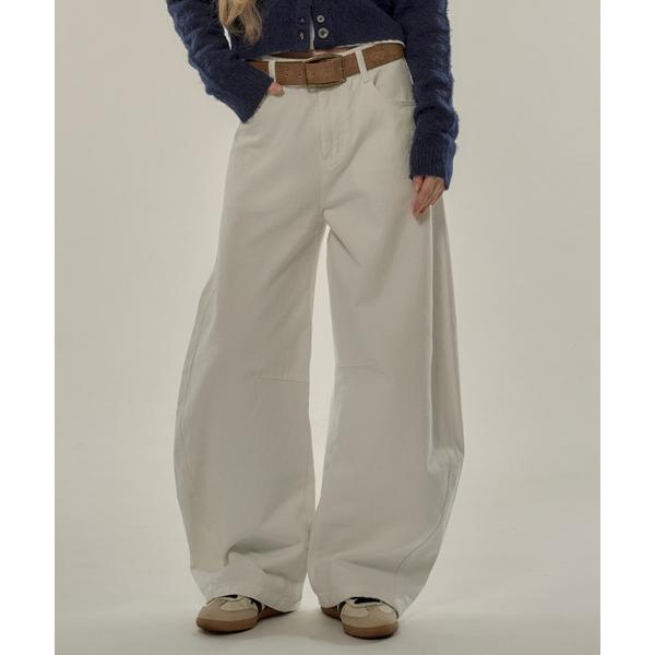 ZOZO問い合わせ番号:99415086ショップ:apres jour mignon，アプレジュールミニョンブランド:hazyl，ヘイジル商品名:stitch curve pants / ステッチカーブパンツカテゴリ:パンツ>デニムパ...