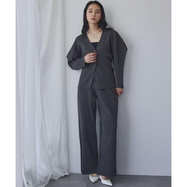 『タイムセール実施中』ZOZO問い合わせ番号:99415840ショップ:RIVER FIELD &amp; Co.，リバーフィールド　アンド　コーブランド:ELFRANK，エルフランク商品名:ニット セットアップ カーブスリーブ Vネック ...