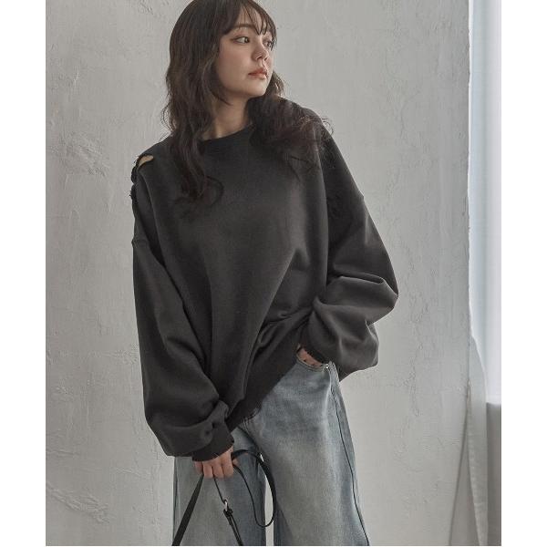 『タイムセール実施中』ZOZO問い合わせ番号:99415857ショップ:notch.，ノッチブランド:notch.，ノッチ商品名:【 notch. by yui 】ダメージ加工スウェットカテゴリ:トップス>スウェットブランド品番:73...