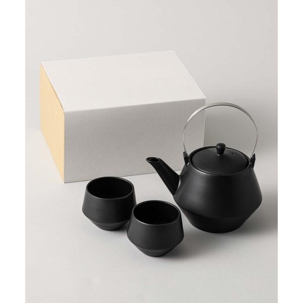 ZOZO問い合わせ番号:99416344ショップ:kuros'，クロスブランド:kuros'，クロス商品名:【kuros'オリジナル】Frustum 土瓶＆煎茶湯呑 セット 黒 箱入りカテゴリ:食器/キッチン>食器ブランド品番:854...