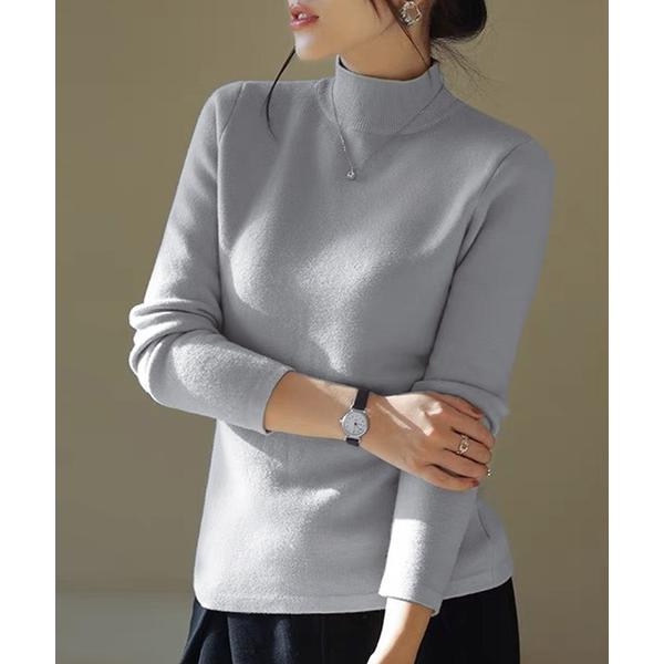 ZOZO問い合わせ番号:99416592ショップ:TeddyShop，テディショップブランド:DAY CLOSET，デイ クローゼット商品名:【吸湿発熱/裏起毛】冬もぽかぽか 長袖ハイゲージ×リブニットトップス レディースカテゴリ:トップス...