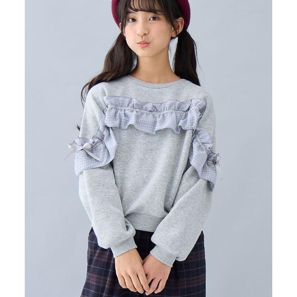 『タイムセール実施中』ZOZO問い合わせ番号:99417569ショップ:cross marche，クロスマルシェブランド:Amourire girl，アムリールガール，cross marche，クロスマルシェ商品名:ぽわん袖シフォンフリルプ...