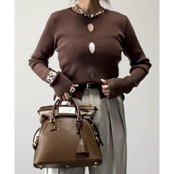 『セール実施中』ZOZO問い合わせ番号:99418490ショップ:SUGAR BISKET，シュガービスケットブランド:CURA CLOSET，キュラ クローゼット商品名:【maayuuta select】フロントホールリブニットカテゴリ:...