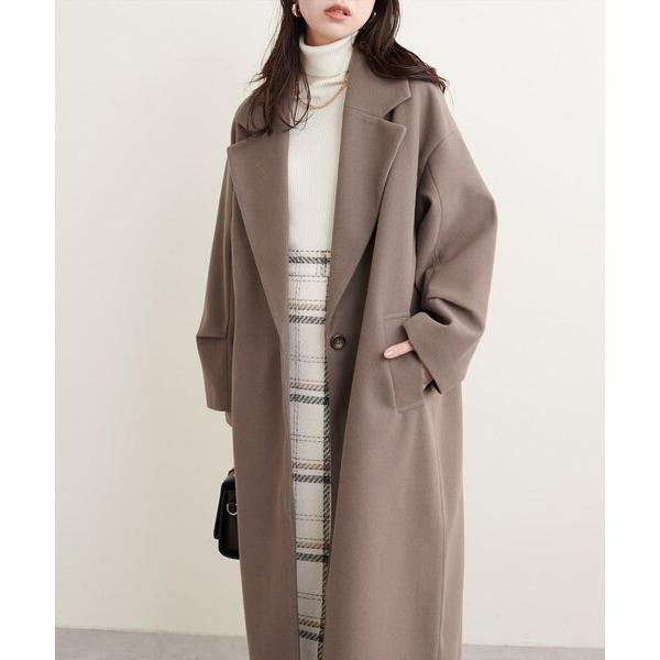 『タイムセール実施中』ZOZO問い合わせ番号:99418643ショップ:natural couture，ナチュラルクチュールブランド:natural couture，ナチュラルクチュール商品名:ニットモッサ袖タックチェスターコートカテゴリ:...