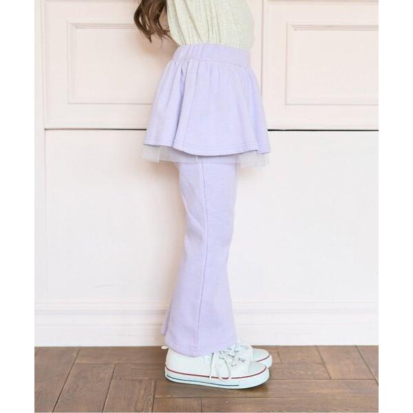『セール実施中』ZOZO問い合わせ番号:99449625ショップ:petit main，プティマインブランド:Lycee mine，リセマイン，petit main，プティマイン商品名:【ともパン】【裏起毛】ギャザースカート付きフレアパンツ...