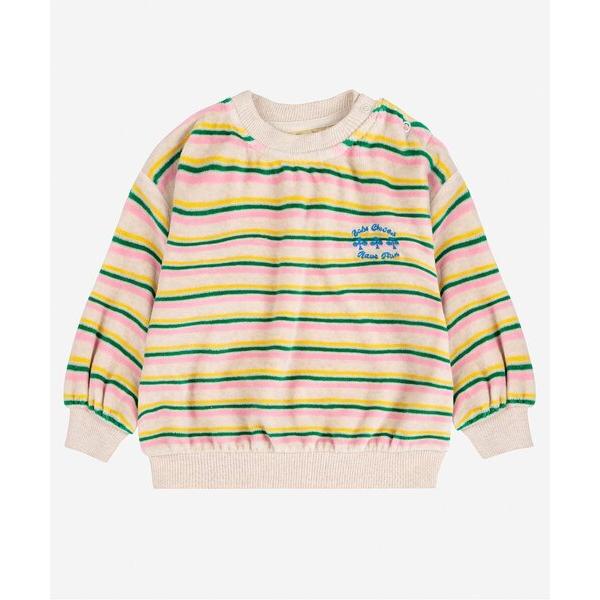 『セール実施中』※このアイテムは返品・交換対象外商品です。ZOZO問い合わせ番号:99450007ショップ:F.O.Online Store，エフオーオンラインストアブランド:BOBO CHOSES，ボボショーズ商品名:ストライプ柄トレーナ...