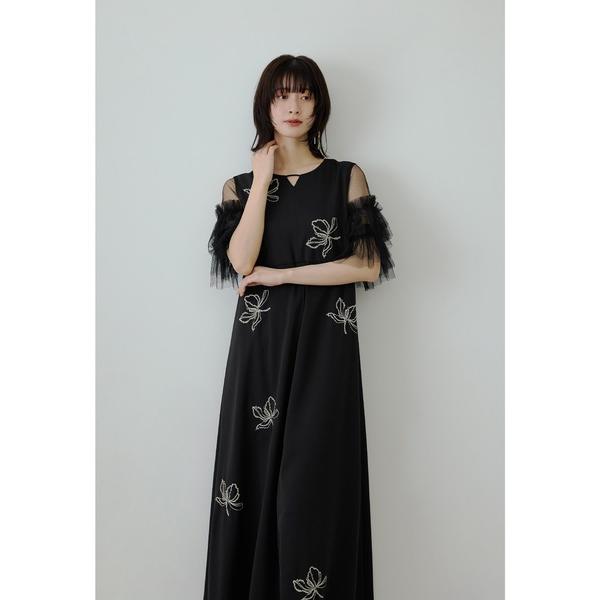『タイムセール実施中』ZOZO問い合わせ番号:99450896ショップ:bflat，ビーフラットブランド:niana，ニアナ，et.UNiVER，エトユニベール商品名:エンブロイダリードレス チュール フリル袖 マタニティ 妊婦 結婚式 二...