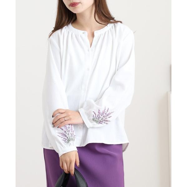 『タイムセール実施中』ZOZO問い合わせ番号:99451039ショップ:FUNALIVE，ファンアライブブランド:Quelle Chance，ケルシャンス，FUNALIVE，ファンアライブ商品名:袖花刺繍ブラウスカテゴリ:トップス>シ...