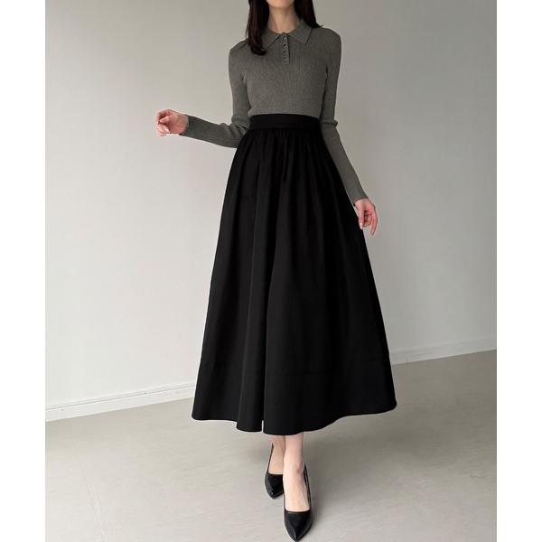 『タイムセール実施中』ZOZO問い合わせ番号:99451749ショップ:JUNOAH，ジュノアブランド:JUNOAH，ジュノア商品名:ポロリブニットドッキングワンピースカテゴリ:ワンピース/ドレス>ワンピースブランド品番:fram07...