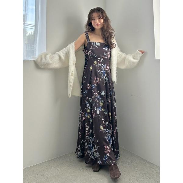 『セール実施中』ZOZO問い合わせ番号:99452543ショップ:FRAY I.D，フレイ アイディーブランド:FRAY I.D，フレイアイディー商品名:リボンディテールフローラルワンピースカテゴリ:ワンピース/ドレス>ワンピースブラ...