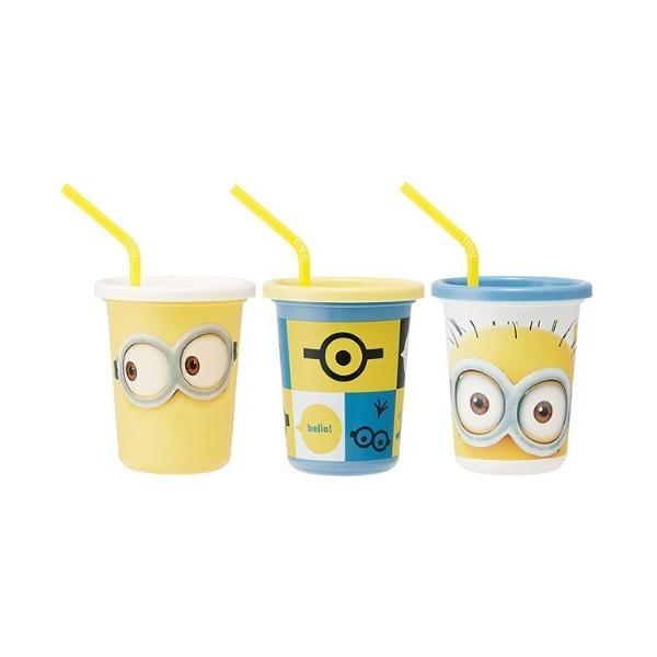 『セール実施中』ZOZO問い合わせ番号:99452678ショップ:hopely，ホープリーブランド:SPECIAL PRODUCT DESIGN，スペシャルプロダクトデザイン商品名:ミニオン ストロー付タンブラー320ml 3個セット ミニ...