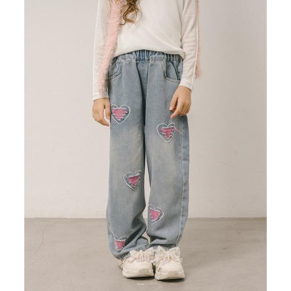 ZOZO問い合わせ番号:99453294ショップ:moredays store，モアデイズ・ストアブランド:URBAN CHERRY，アーバンチェリー商品名:ハートカラーダメージデニムパンツカテゴリ:パンツ>デニムパンツブランド品番:...