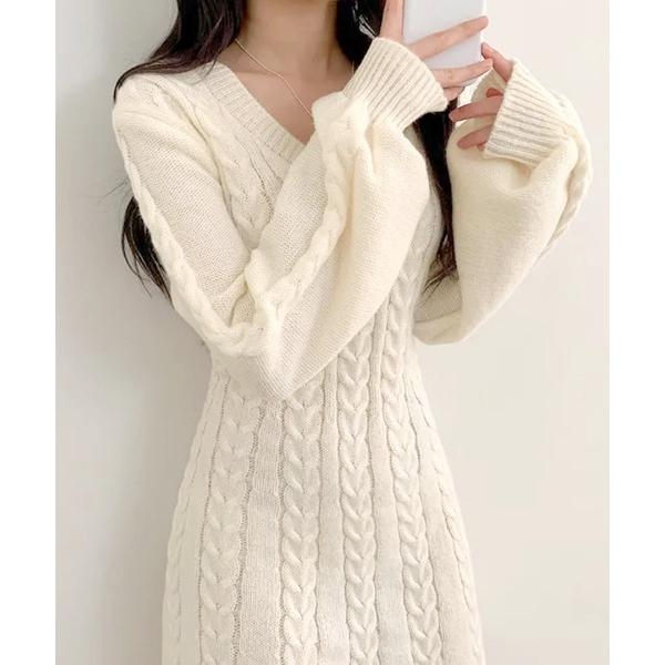 『タイムセール実施中』ZOZO問い合わせ番号:99453432ショップ:Ada.，エイダブランド:REMUR，レミュール商品名:ケーブルニットミニワンピースカテゴリ:ワンピース/ドレス>ワンピースブランド品番:145-02506素材:...