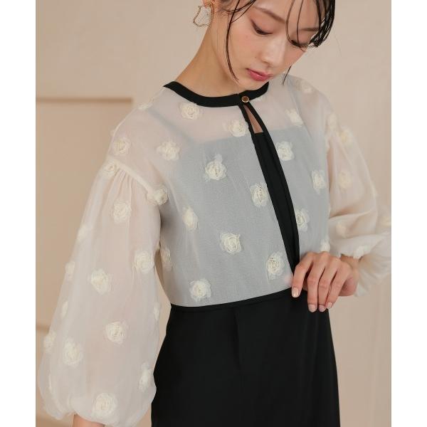 『タイムセール実施中』ZOZO問い合わせ番号:99453526ショップ:nissen，ニッセンブランド:Jolie et Jolie，ジョリーエジョリー商品名:【再入荷】2wayフラワーモチーフボレロオールインワンパンツドレスカテゴリ:ワン...