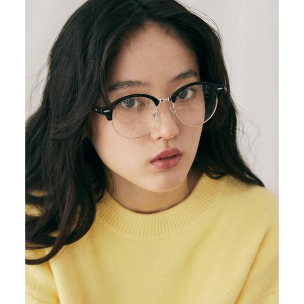 ZOZO問い合わせ番号:99453535ショップ:Auntie Rosa，アンティローザブランド:MERLOT，メルロー商品名:ハーフリムブローメガネカテゴリ:ファッション雑貨>メガネブランド品番:MRSTJ254001素材:レンズ材...