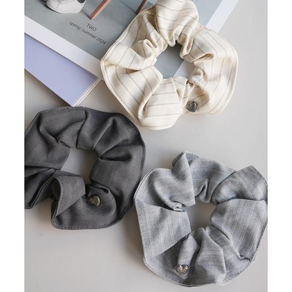 『タイムセール実施中』ZOZO問い合わせ番号:99453578ショップ:Port，ポートブランド:Port，ポート商品名:【 Port / ポート 】 シックカラー ストライプ シュシュ #_カテゴリ:ヘアアクセサリー>シュシュブラン...