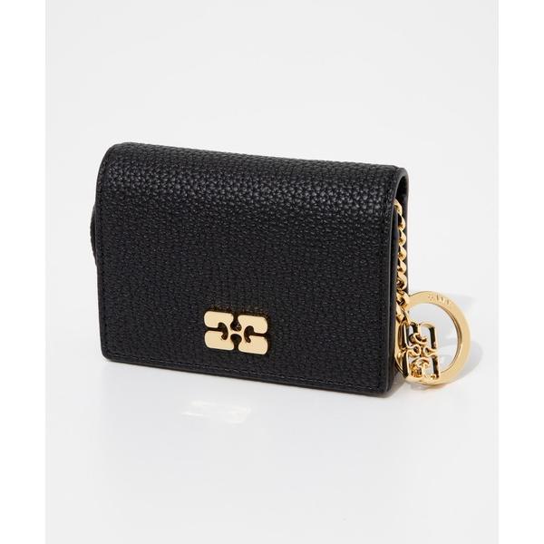 『タイムセール実施中』ZOZO問い合わせ番号:99454066ショップ:U-STREAM，ユーストリームブランド:GANNI，ガニー商品名:GANNI Ganni Bou Card Holder With Flap Grained Gold...