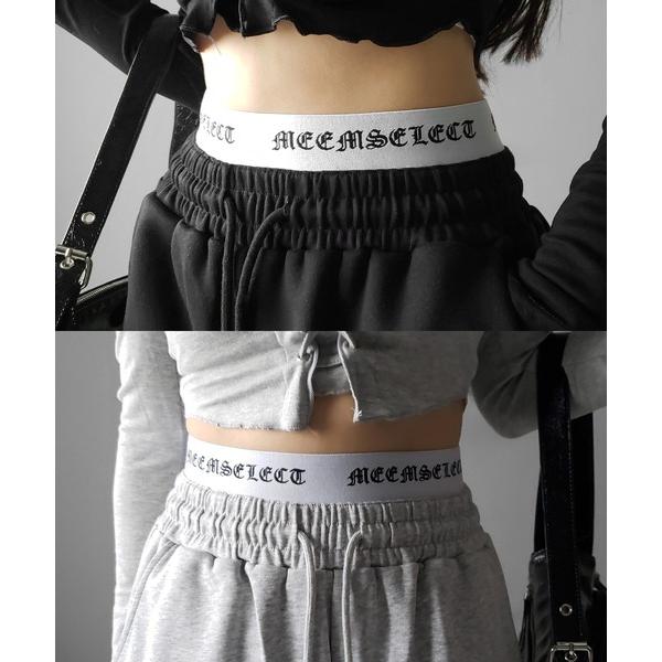 『タイムセール実施中』ZOZO問い合わせ番号:99454303ショップ:me+em select，ミームセレクトブランド:me+em select，ミームセレクト商品名:【 ２color 】ウエストグランジロゴスウェットワイドパンツ ／ w...