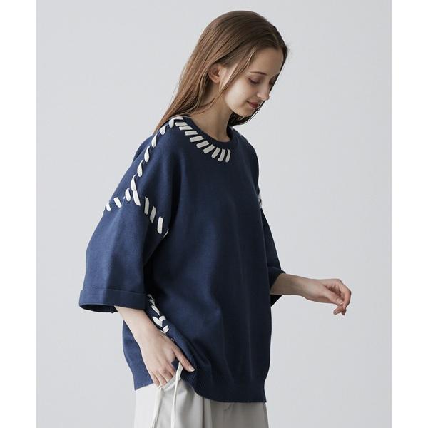 『セール実施中』参考価格：5，940円発売時期：2024年03月コンディション：B（目立つ使用感なし）使用感が少ない、または気にならないアイテム首周り：毛玉参考商品名：【CLEL】Hand Stitched Short Sleeve Sid...