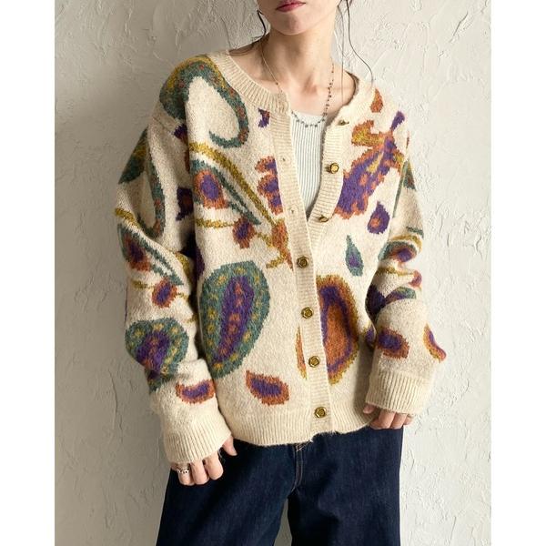 『セール実施中』ZOZO問い合わせ番号:99486235ショップ:wears，ウェアーズブランド:She's Closet，シーズクローゼット商品名:ゴールドボタン配色ジャガードカラーニットカーディガンカテゴリ:トップス>カーディガン...