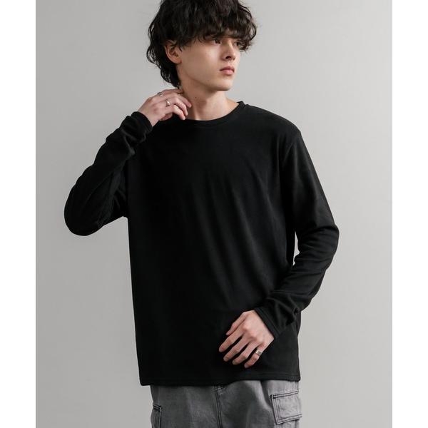 ZOZO問い合わせ番号:99488287ショップ:Rocky Monroe，ロッキーモンローブランド:Rocky Monroe，ロッキーモンロー商品名:ストレッチフリースクルーネック長袖Tシャツカテゴリ:トップス>Tシャツ/カットソー...