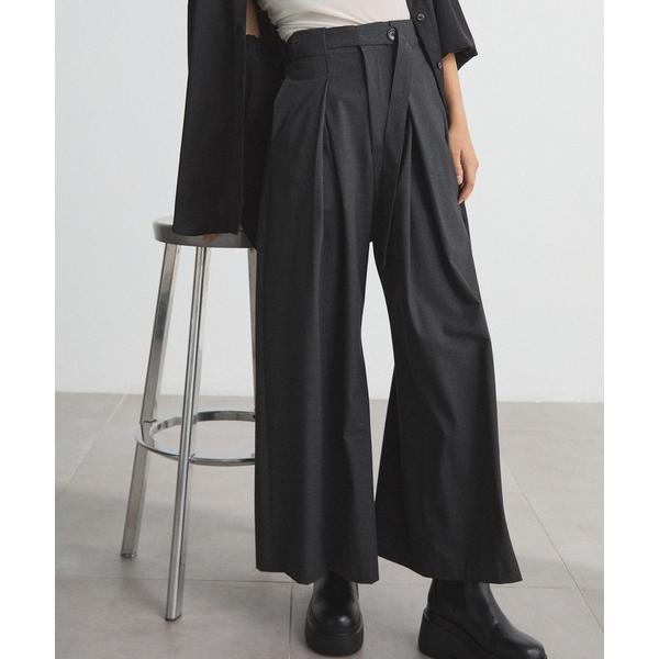 ZOZO問い合わせ番号:99517368ショップ:THE TOKYO，ザトウキョウブランド:CITY TOKYO，シティトウキョウ商品名:Softline Belt Pants/ソフトラインベルトパンツ/ワイドパンツカテゴリ:パンツ>...