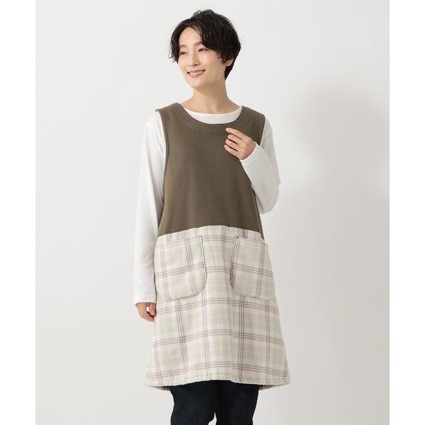 ZOZO問い合わせ番号:99519838ショップ:Afternoon Tea LIVING，アフタヌーンティー・リビングブランド:Afternoon Tea，アフタヌーンティー商品名:タータンチェック柄あったかチュニックエプロン/After...