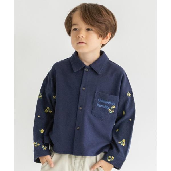 ZOZO問い合わせ番号:99520026ショップ:branshes，ブランシェスブランド:branshes，ブランシェス商品名:【おそろい】きんもくせい刺しゅう長袖シャツカテゴリ:トップス>シャツ/ブラウスブランド品番:11-5409...