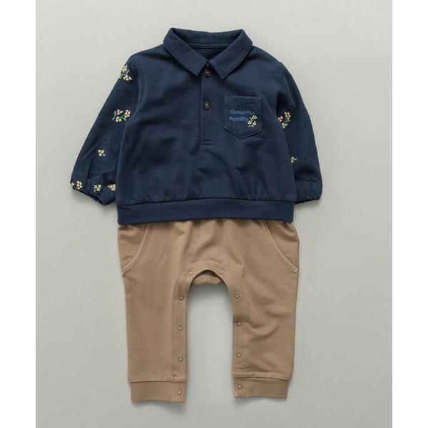 ※このアイテムは返品・交換対象外商品です。ZOZO問い合わせ番号:99520027ショップ:branshes，ブランシェスブランド:branshes，ブランシェス商品名:【おそろい】きんもくせい刺繍カバーオールカテゴリ:ママ＆ベビー>...