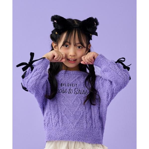 『セール実施中』ZOZO問い合わせ番号:99520150ショップ:NARUMIYA ONLINE，ナルミヤ オンラインブランド:by LOVEiT，バイラビット商品名:リボンモールニットカテゴリ:トップス>ニット/セーターブランド品番...