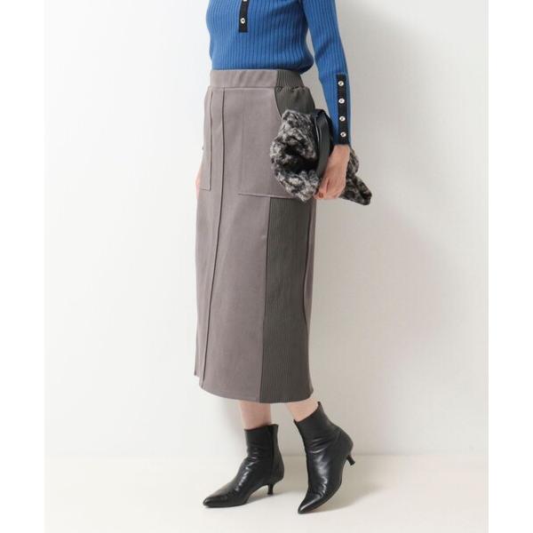 ZOZO問い合わせ番号:99520359ショップ:NOLLEY'S，ノーリーズブランド:MICO COULIER，ミコクリエ，NOLLEY'S，ノーリーズ商品名:《セットアップ対応》スエード×リブワークスカートカテゴリ:スカート>スカ...