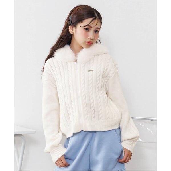 『セール実施中』ZOZO問い合わせ番号:99520490ショップ:F.O.Online Store，エフオーオンラインストアブランド:algy，アルジー商品名:ケーブルニットファーフーディカテゴリ:トップス>パーカーブランド品番:G5...