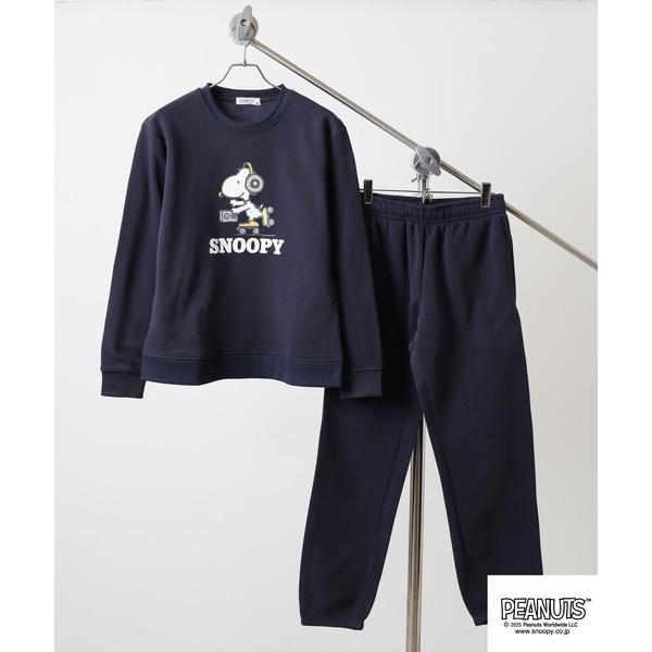 ZOZO問い合わせ番号:99521147ショップ:FUNALIVE，ファンアライブブランド:PEANUTS，ピーナッツ，FUNALIVE，ファンアライブ商品名:PEANUTS  プリント 裏起毛上下セットカテゴリ:ルームウェア>ルーム...