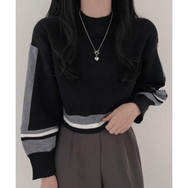 『セール実施中』ZOZO問い合わせ番号:99552094ショップ:ABITOKYO，アビトーキョーブランド:Diosfront，ディオスフロント，ABITOKYO，アビトーキョー商品名:バイカラーショート丈ニットプルオーバーカテゴリ:トップ...