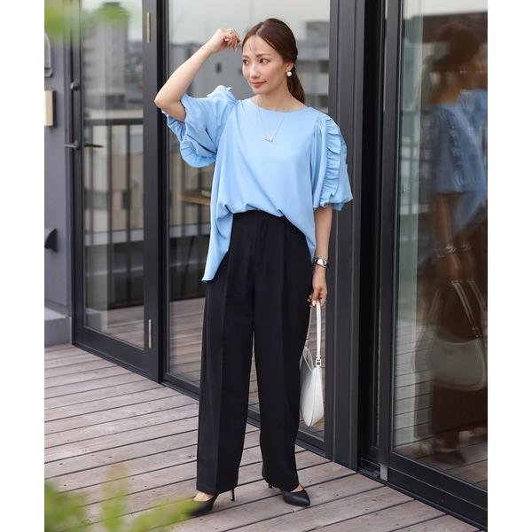 『セール実施中』参考価格：9，350円発売時期：2024年07月コンディション：C（やや使用感あり）使用感があり、やや気になる傷や汚れがあるアイテム留め具：ほつれ全体的：保管上のにおいがします。全体的：汚れ参考商品名：袖フリルチュニックブラ...