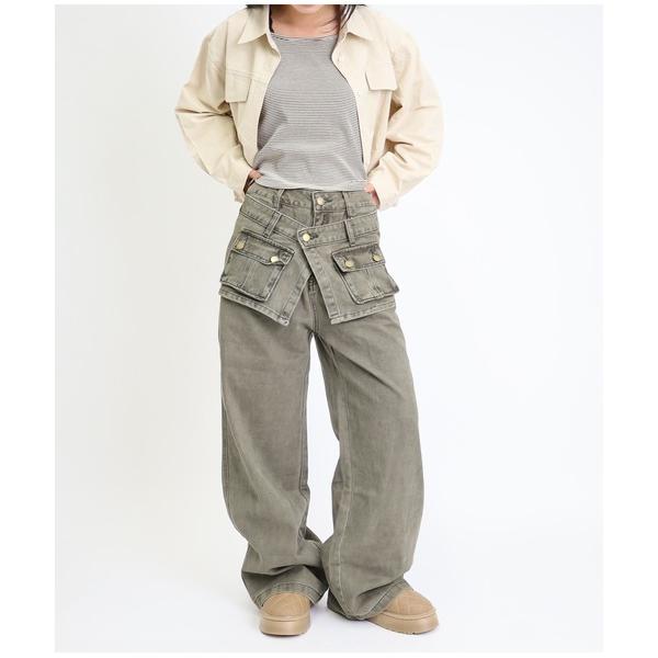 ZOZO問い合わせ番号:99583380ショップ:Vini，ヴィニブランド:Max J，マックスジェイ商品名:【Max J】ポケットバギーレイヤードデニムパンツカテゴリ:パンツ>デニムパンツブランド品番:MAXJ-LW002原産国:中...