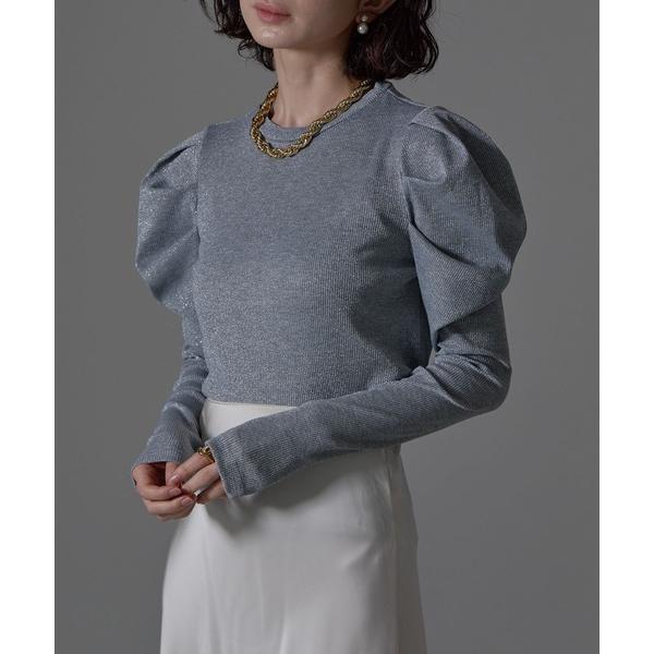 ZOZO問い合わせ番号:99583393ショップ:Bonjour Sagan，ボンジュールサガンブランド:each，イーチ，Bonjour Sagan，ボンジュールサガン商品名:ラメ混パワショルプルオーバーカテゴリ:トップス>Tシャツ...