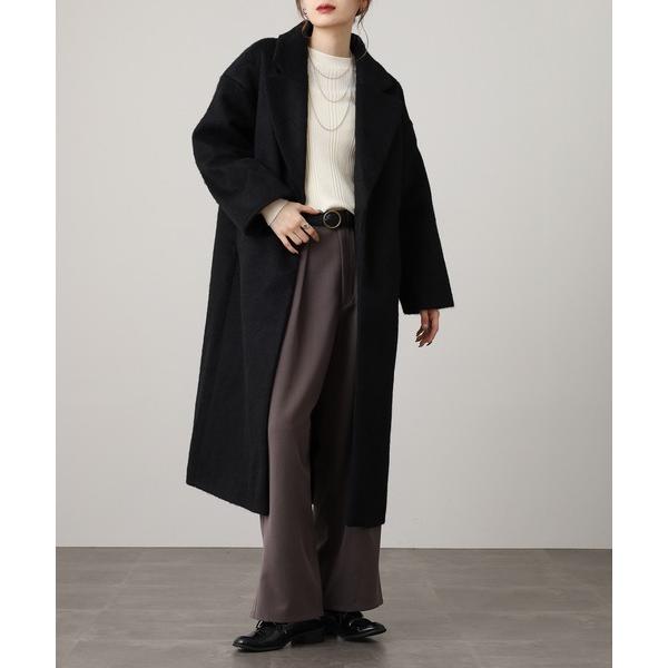 『タイムセール実施中』ZOZO問い合わせ番号:99585236ショップ:FUNALIVE，ファンアライブブランド:OMNES，オムネス，FUNALIVE，ファンアライブ商品名:ニットシャギー袖タックチェスターコートカテゴリ:ジャケット/アウ...