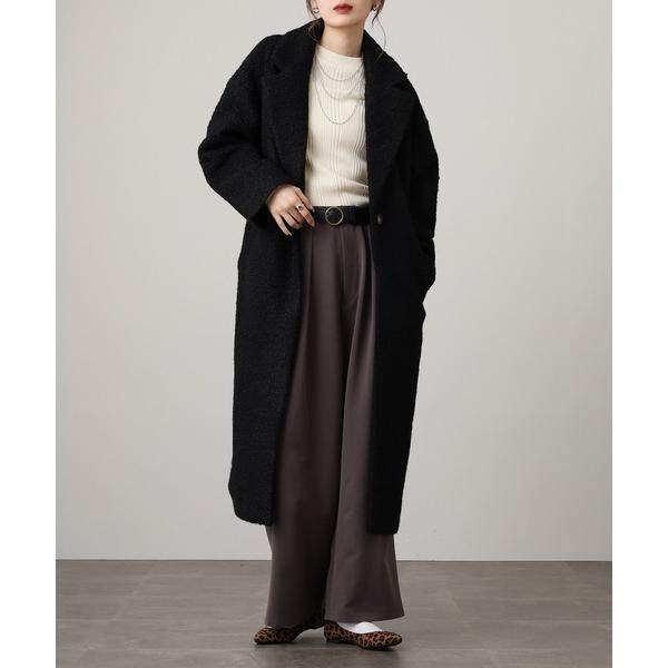 『タイムセール実施中』ZOZO問い合わせ番号:99585238ショップ:FUNALIVE，ファンアライブブランド:OMNES，オムネス，FUNALIVE，ファンアライブ商品名:フェイクリングウール シングルチェスターコートカテゴリ:ジャケッ...