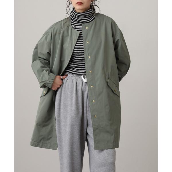 『タイムセール実施中』ZOZO問い合わせ番号:99585258ショップ:FUNALIVE，ファンアライブブランド:OMNES，オムネス，FUNALIVE，ファンアライブ商品名:撥水加工フィッシュテール ノーカラーコートカテゴリ:ジャケット/...