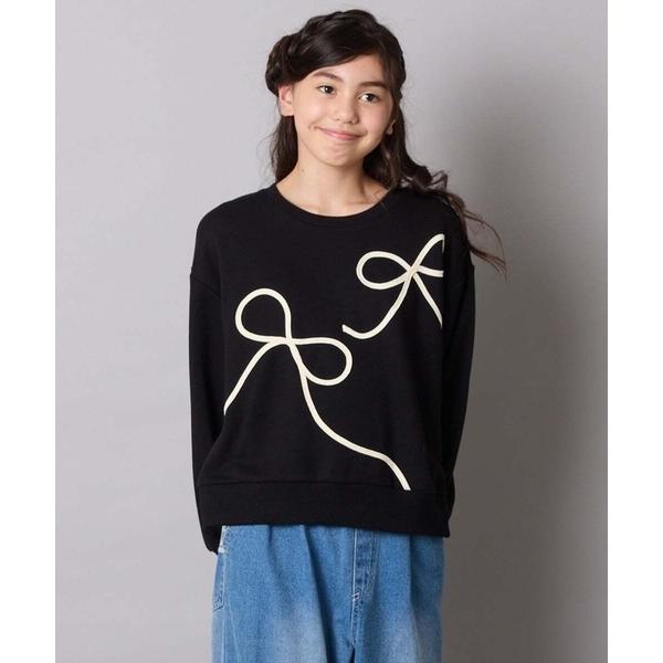 『セール実施中』ZOZO問い合わせ番号:99615974ショップ:a.v.v，アー・ヴェ・ヴェブランド:a.v.v，アーヴェヴェ商品名:[120-160]【立体リボンがカワイイ/通学にもオススメ】リボンテープ裏毛トレーナーカテゴリ:トップス...