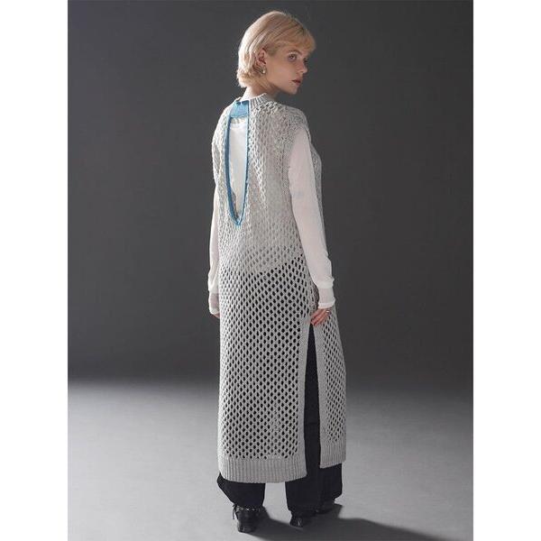 『セール実施中』ZOZO問い合わせ番号:99616039ショップ:FIKA./:ETHR OF/YORT，フィーカ/イーサオブ/ヨートブランド::ETHROF，イーサオブ商品名:BACK OPEN MESH KNIT DRESSカテゴリ:ト...