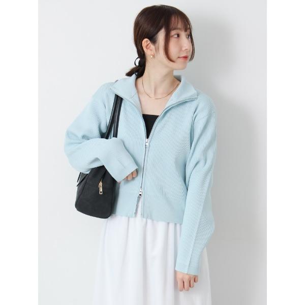 『タイムセール実施中』ZOZO問い合わせ番号:99616258ショップ:Te chichi，テチチブランド:Te chichi TERRASSE，テチチテラス商品名:Wジップハイネックリブカーディガンカテゴリ:トップス>カーディガン/...